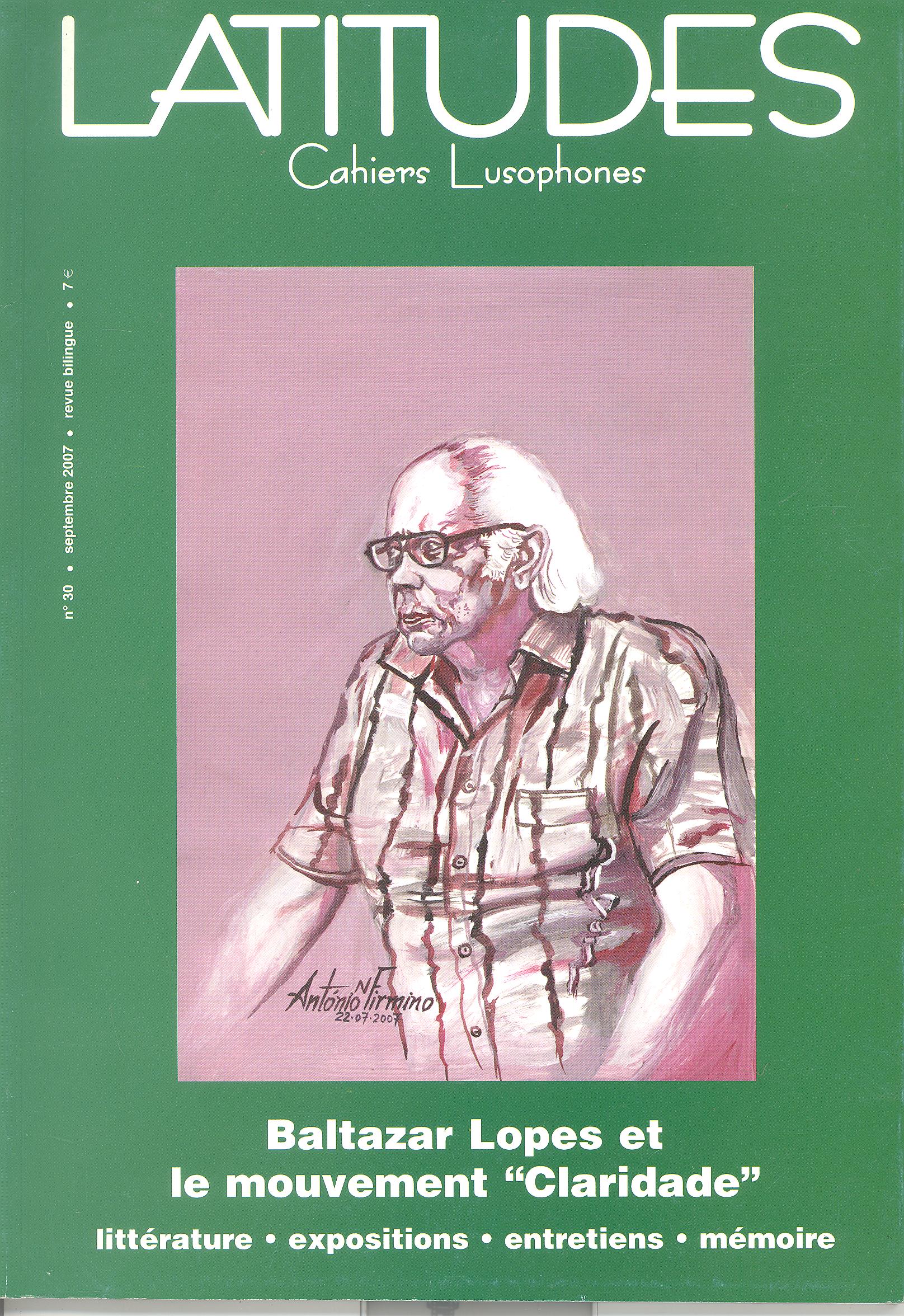 Latitudes,Nº 30 de 2007; Cahiers Lusophones: Baltazar Lopes et le ...